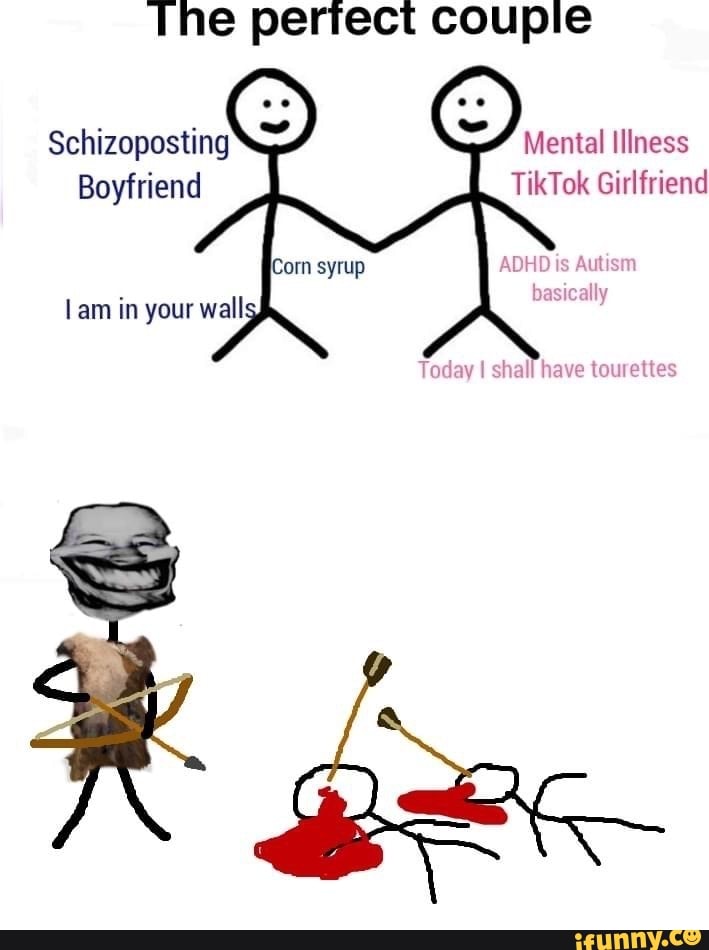 The pertect couple Schizoposting (S) Mental Illness Boyfriend TikTok ...
