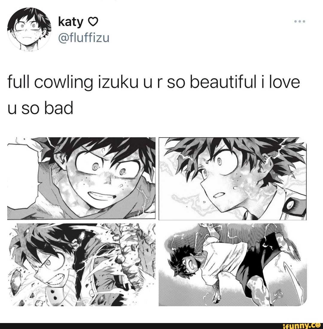 Full cowling izuku ur so beautiful i love uso bad - iFunny