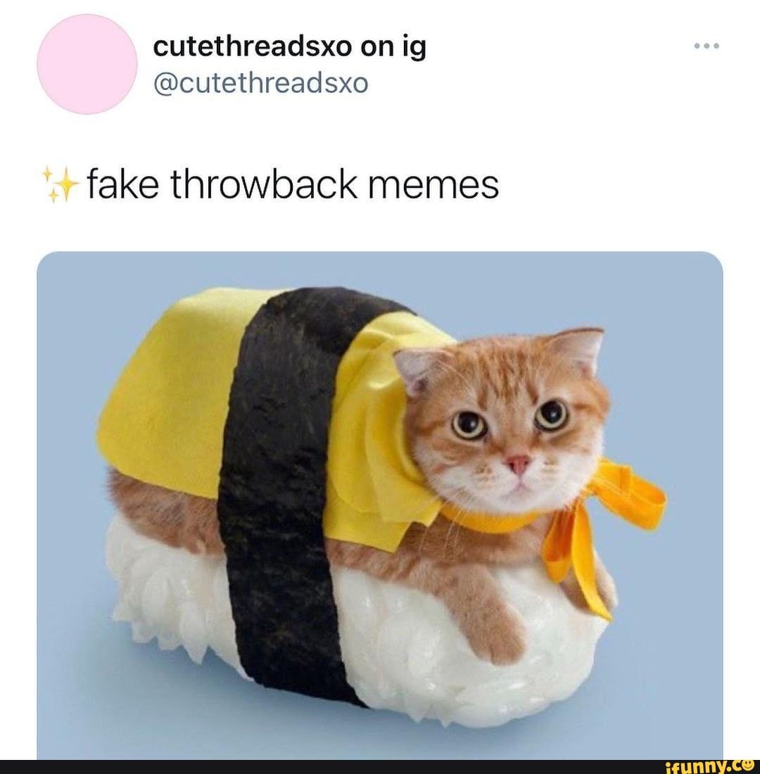 Cutethreadsxo on ig @cutethreadsxo fake throwback memes - iFunny