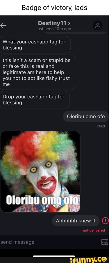 Badge of victory, lads What your cashapp tag for blessing this isn't a ...