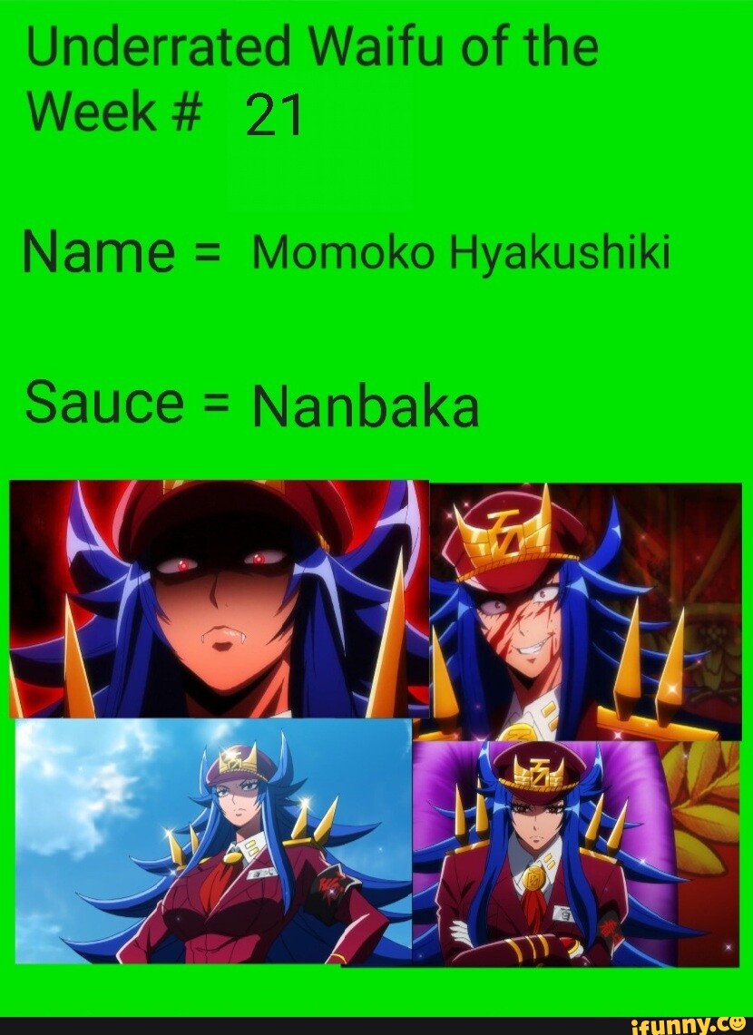 Underrated Waifu of the Week # Name = Momoko Hyakushiki Sauce ...