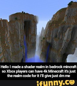 Hello I made a shader realm in bedrock mincraft so Xbox players can ...