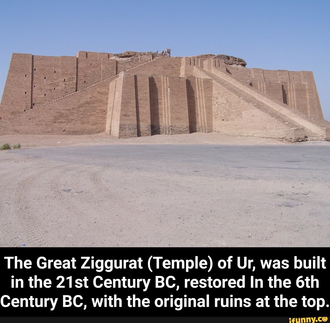 The Great Ziggurat (Temple) of Ur, was built in the 21st Century BC ...