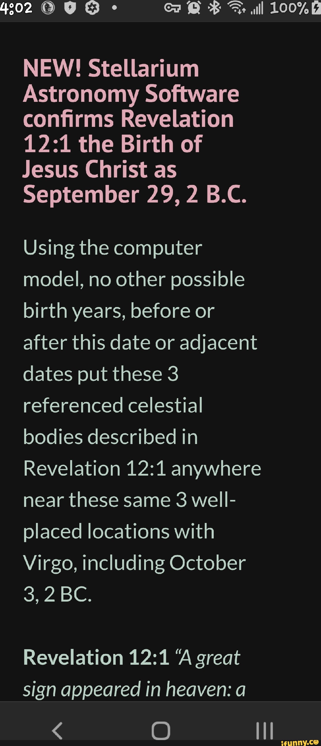@ o wll LOO' NEW! Stellarium Astronomy Software confirms Revelation the ...