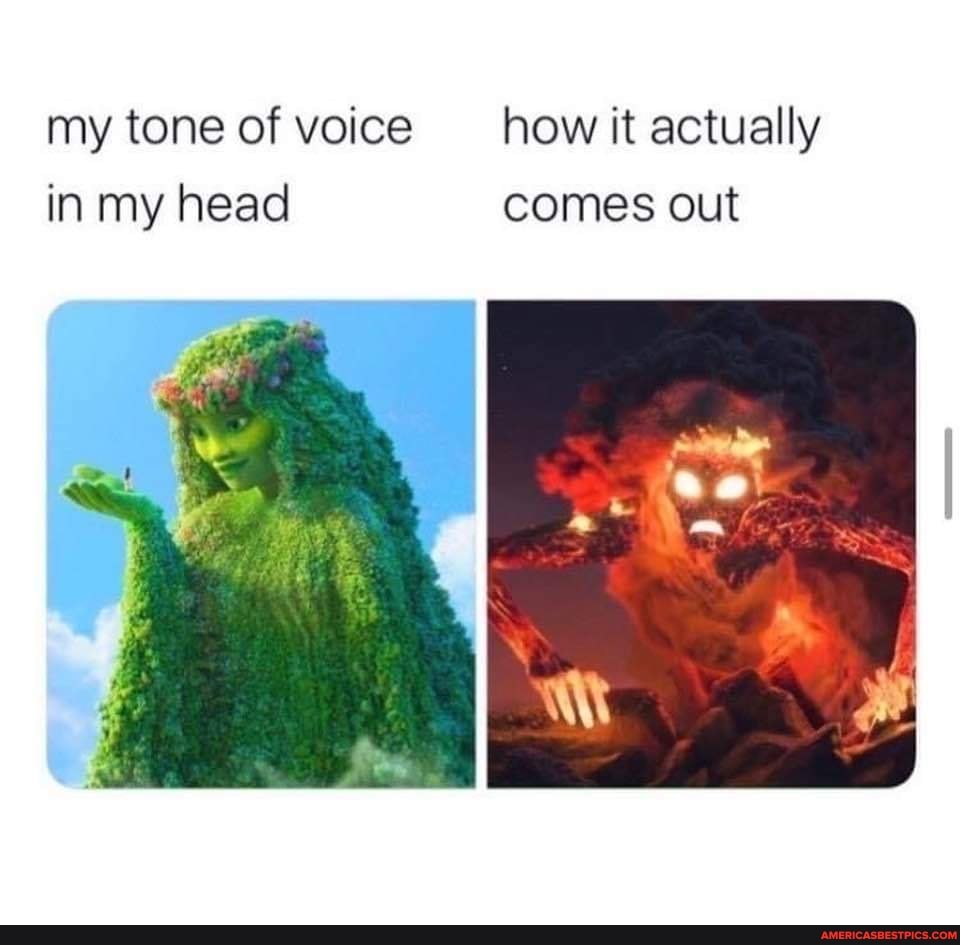 My tone of voice how it actually in my head comes out - America’s best ...