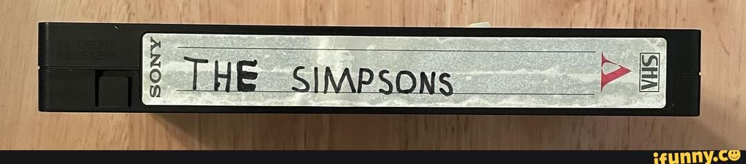 The tape contains episodes of the Simpsons in the following order ...