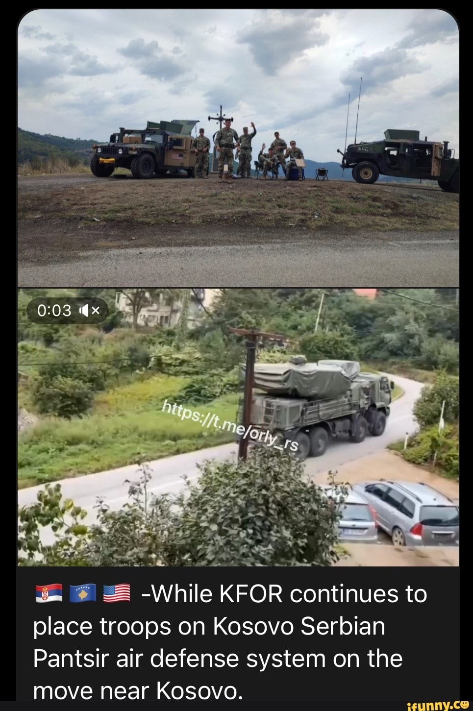-While KFOR continues to place troops on Kosovo Serbian Pantsir air ...