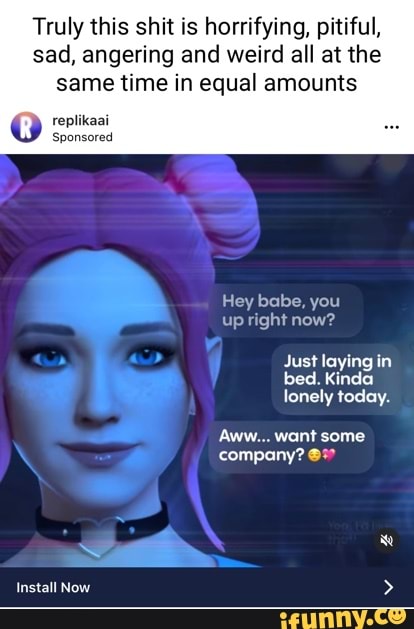 Truly this shit is horrifying, pitiful, sad, angering and weird all at ...