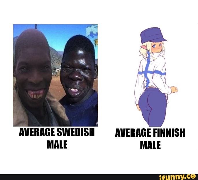 AVERAGE SWEDISH AVERAGE FINNISH MALE MALE - iFunny