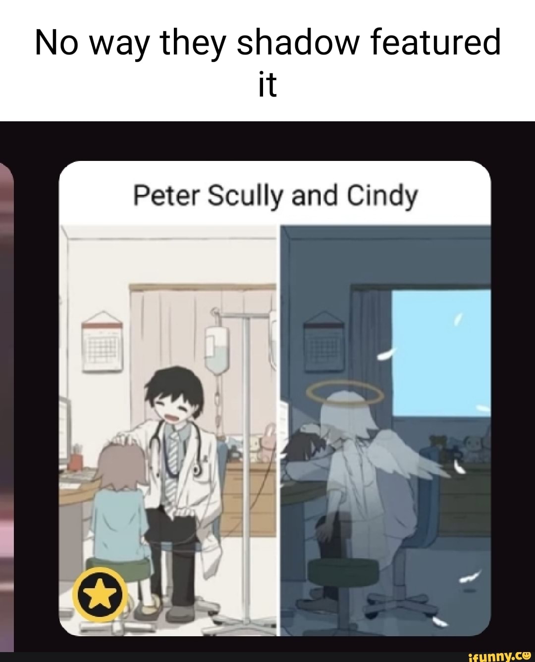 No way they shadow featured it Peter Scully and Cindy - iFunny