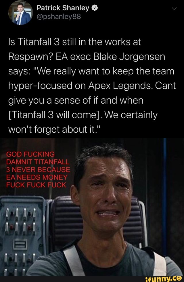 Is Títanfall 3 still in the works at Respawn? EA exec Blake Jorgensen ...