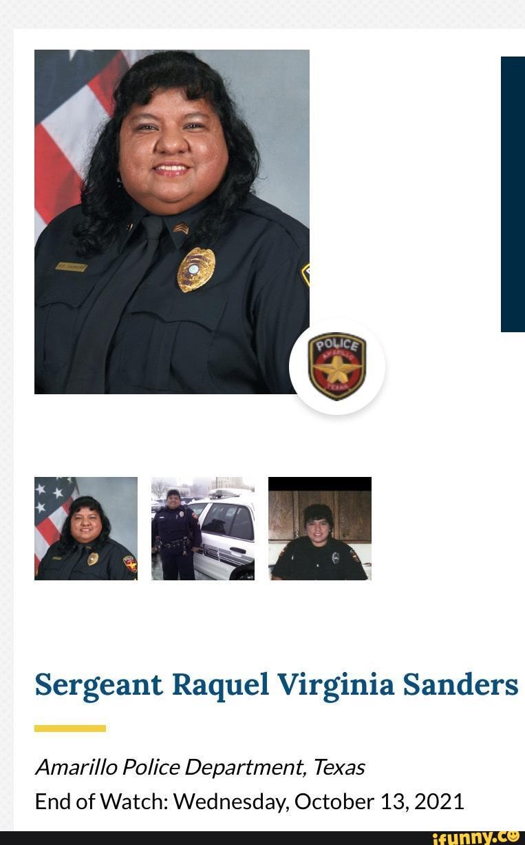 Sergeant Raquel Virginia Sanders Amarillo Police Department, Texas End ...