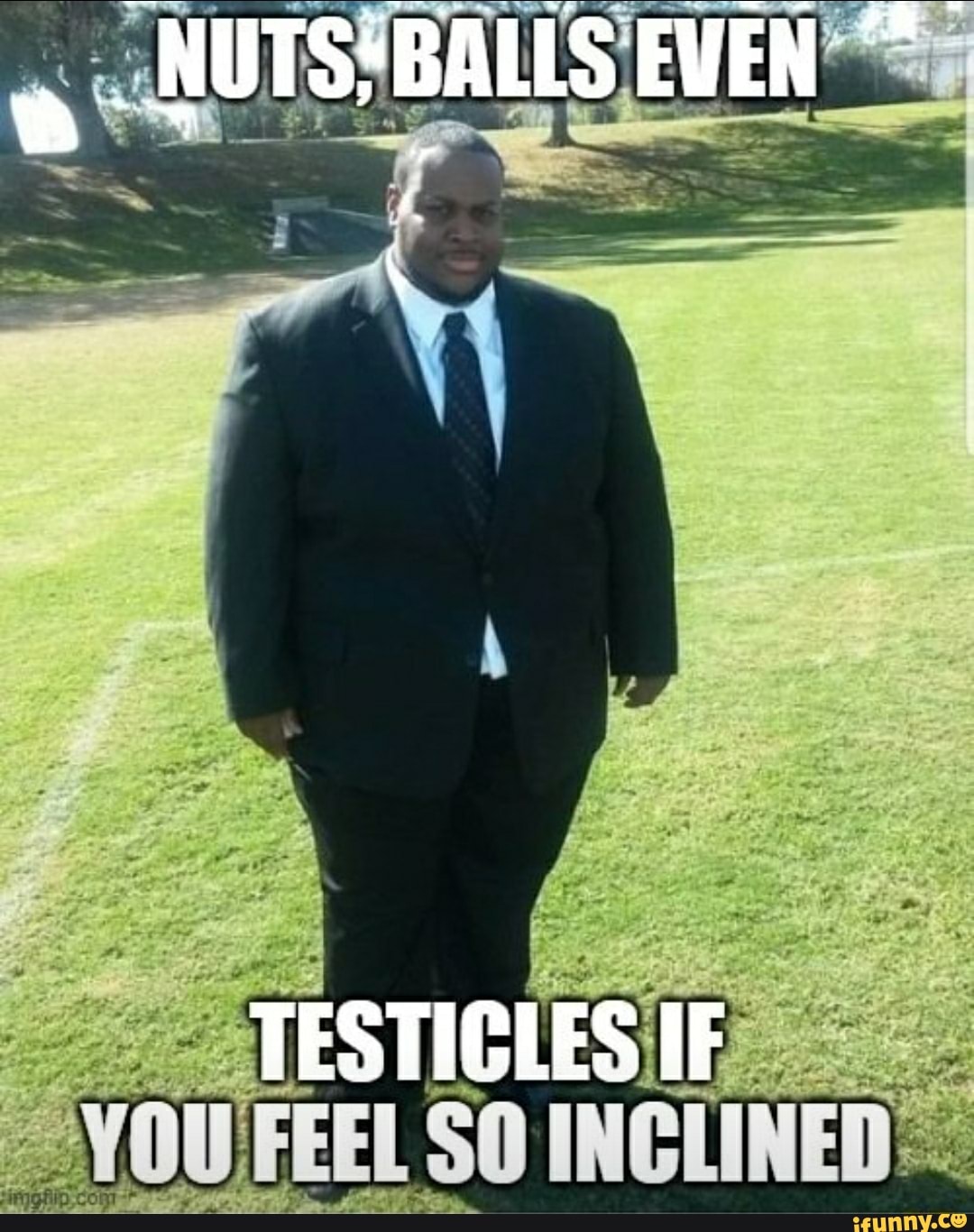 NUTS BALLS TESTICLES EVEN - iFunny