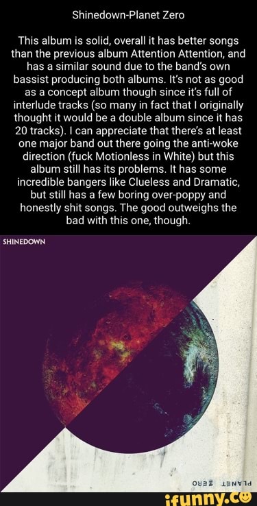 Shinedown-Planet Zero This album is solid, overall it has better songs ...