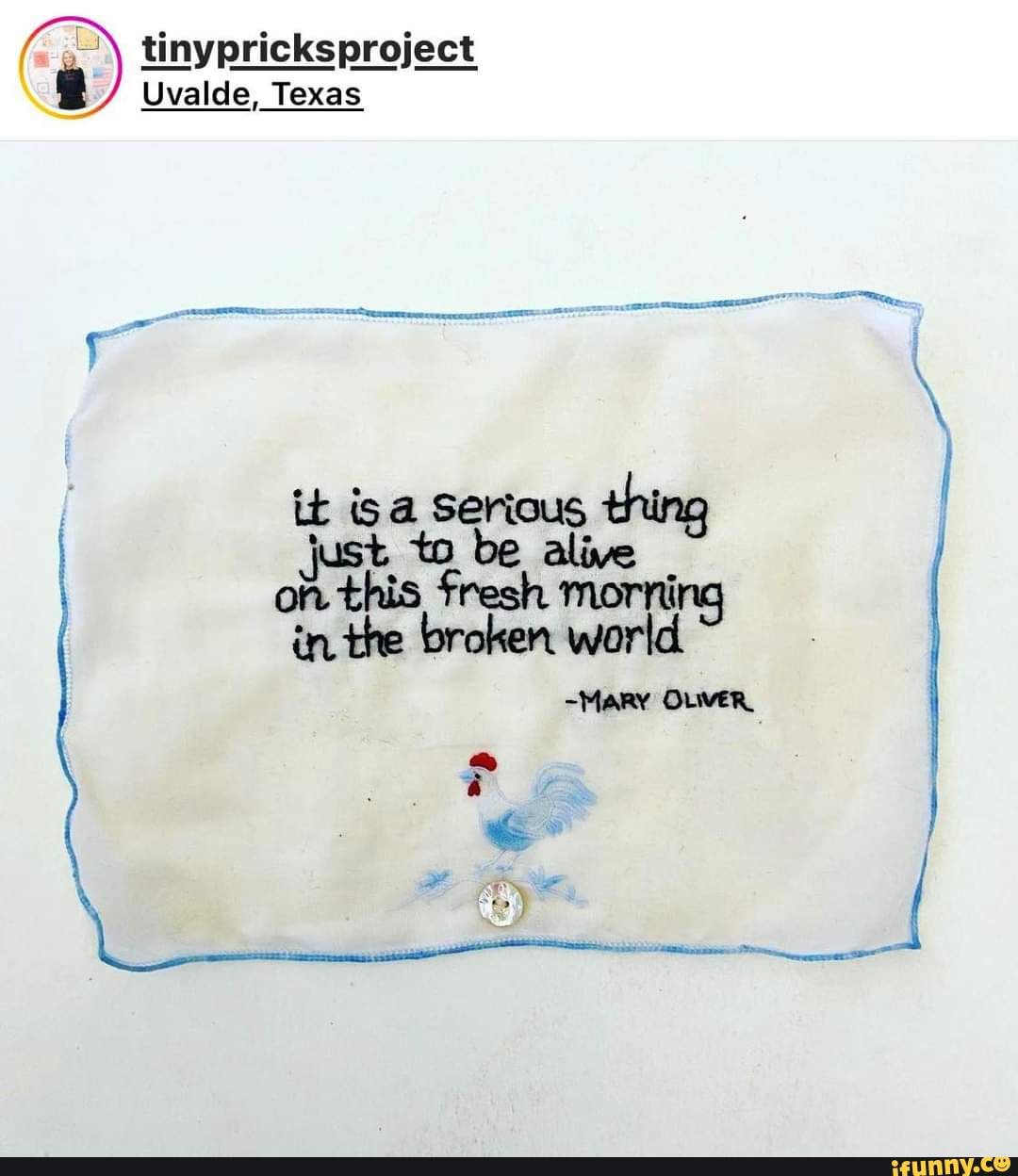 OP - Tiny Pricks Project OP’s Instagram - @tinypricksproject - tinypricksproject Uvalde, Texas ...