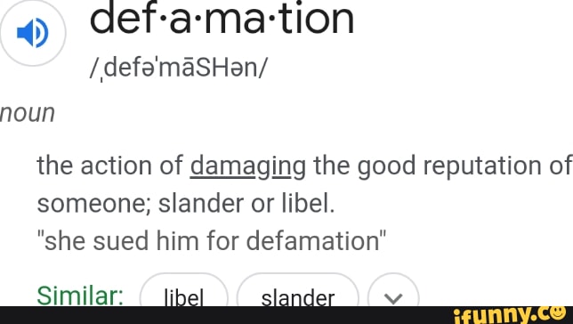 Libel memes. Best Collection of funny Libel pictures on iFunny