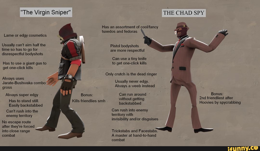 "The Virgin Sniper" Lame or edgy cosmetics Usually can't aim half the time so has to go for ...