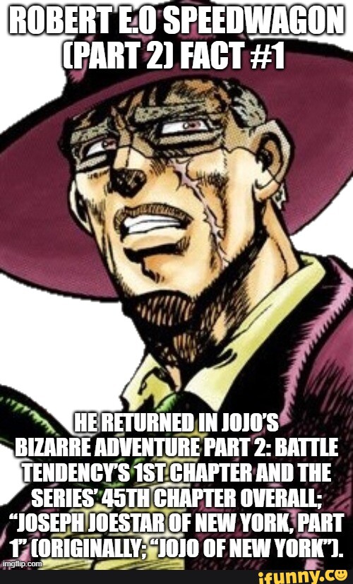 Speedwagon memes. Best Collection of funny Speedwagon pictures on iFunny