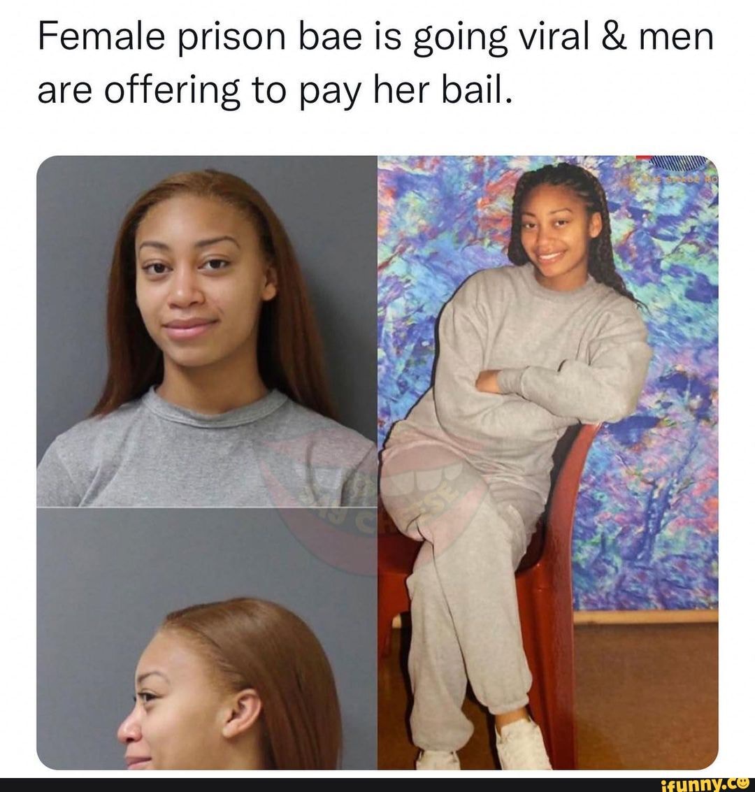 Female prison bae is going viral & men are offering to pay her bail ...