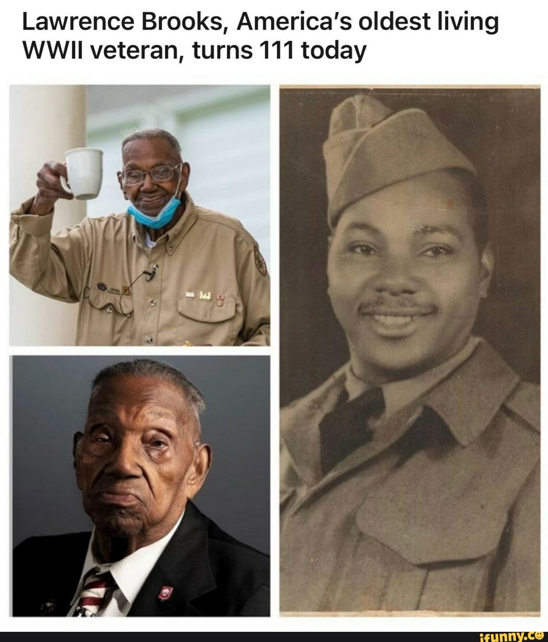 Lawrence Brooks, America's oldest living WWII veteran, turns 111 today ...