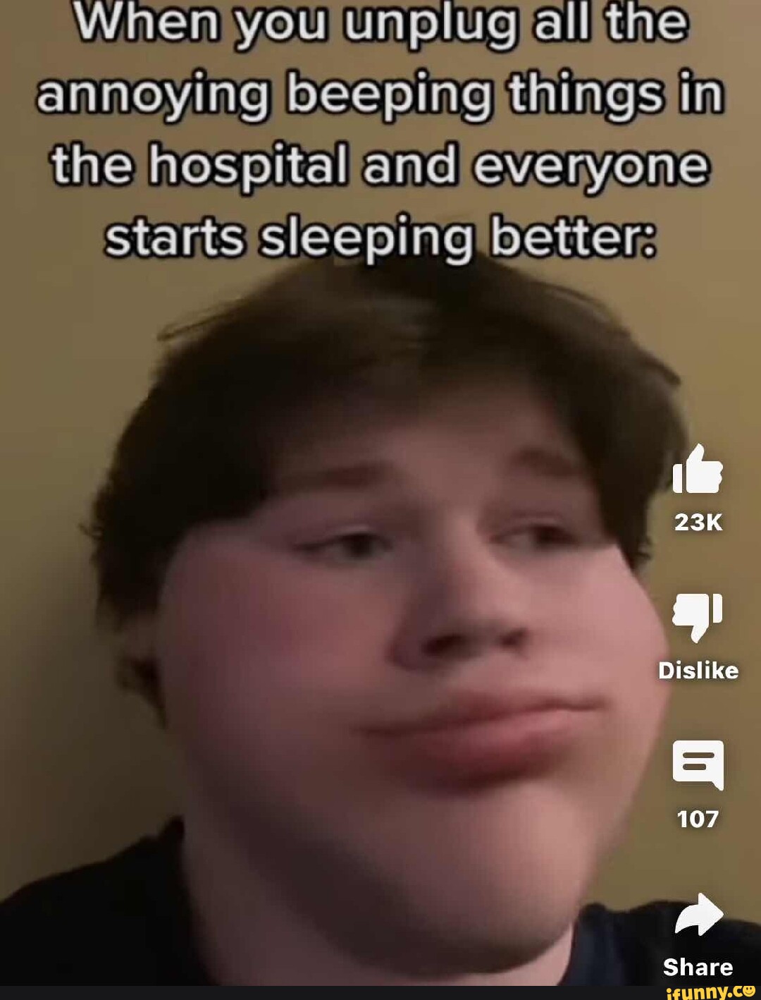 When you annoying) beeping) things in) the hospital Starts sleeping ...