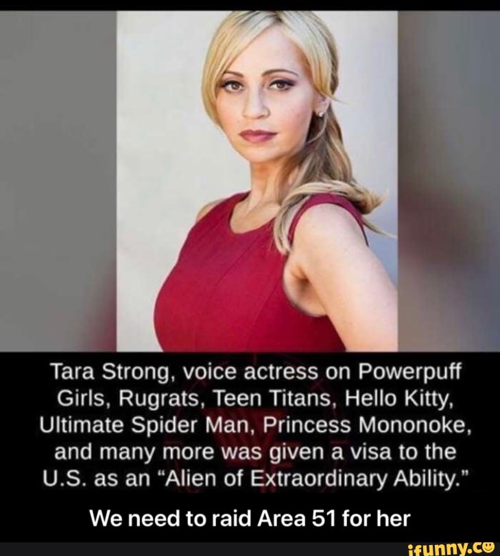 Tara Strong. voice actress on Powerpuff Girls. Rugrats. Teen Titans ...