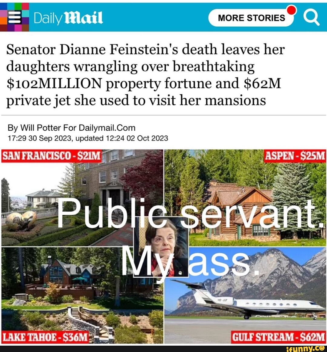 Mail Senator Dianne Feinstein's death leaves her daughters wrangling ...