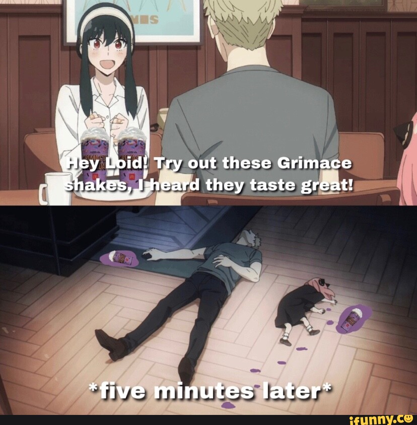 Ifey Try out these Grimace Shakes, Aeard they taste great! Ad *five ...