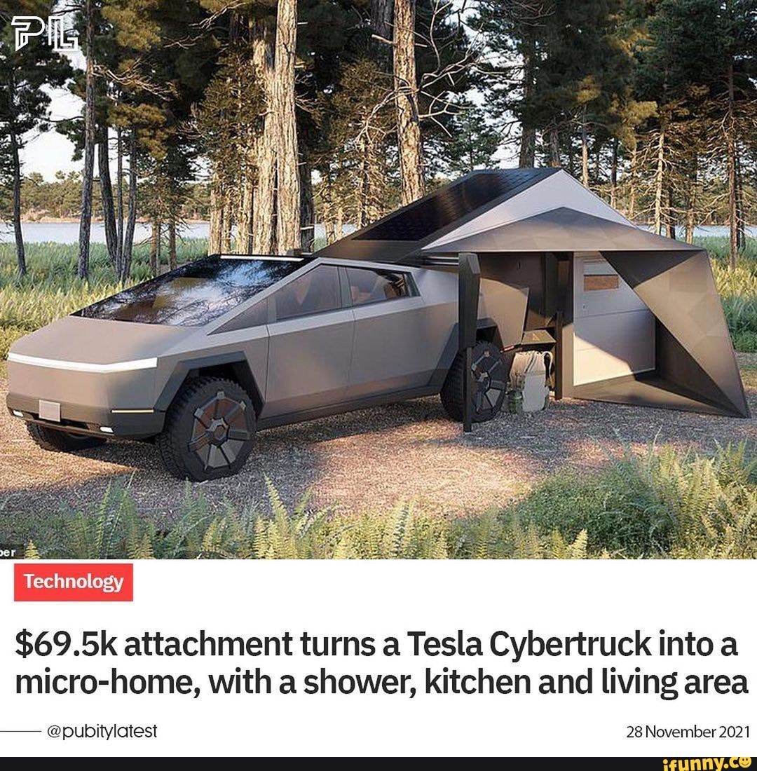 Technology $69.5k attachment turns a Tesla Cybertruck into a home, with ...