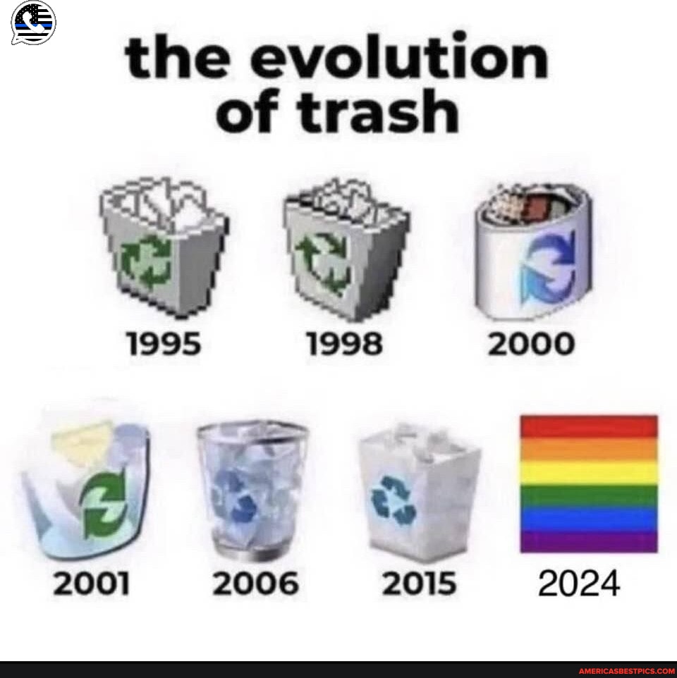 The evolution of trash 1998 2001 2006 2015 2024 - America’s best pics ...