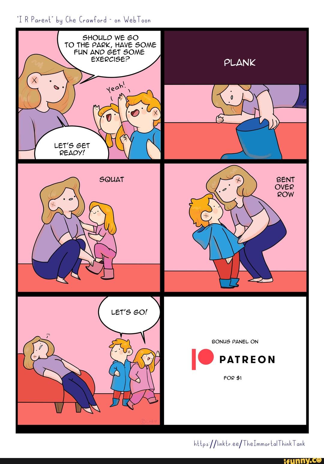 "TR Parent" by Che Crawford on WebToon TO THE PARK, HAVE SOME READY! 10 ...