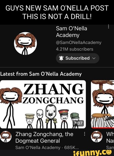 GUYS NEW SAM O'NELLA POST THIS IS NOT A DRILL! Sam O'Nella Academy ...