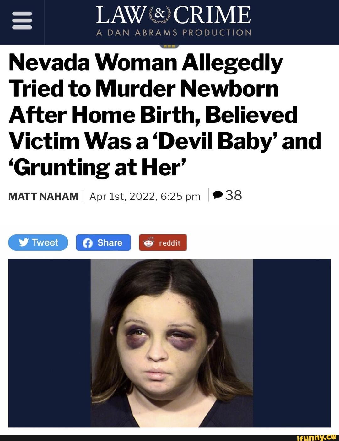 The baby survived and allegedly the father did this to her - LAW CRIME ...