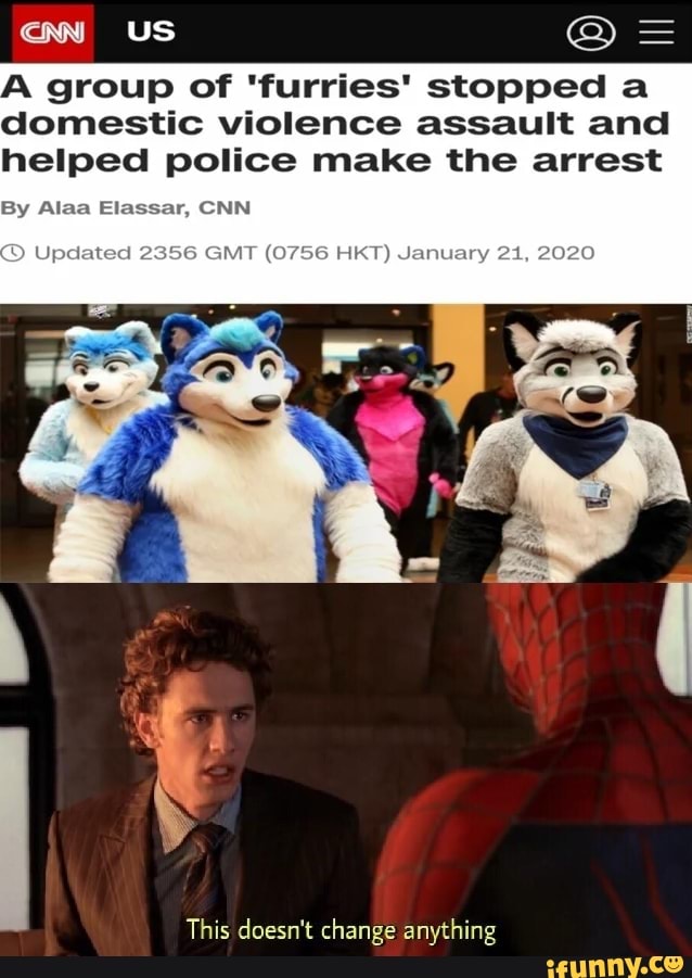 CRN US A group of 'furries' stopped a domestic violence assault and ...