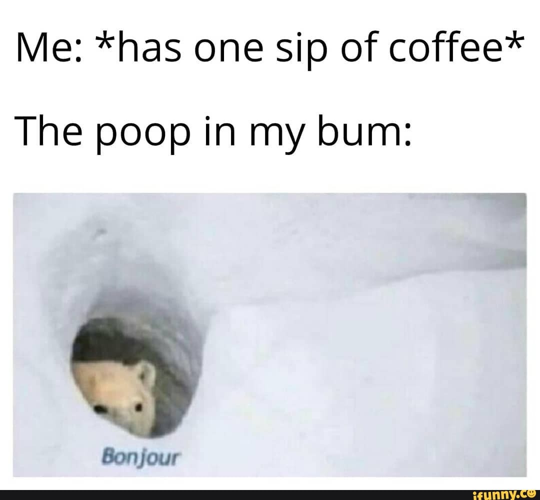 Coffee Poop Meme
