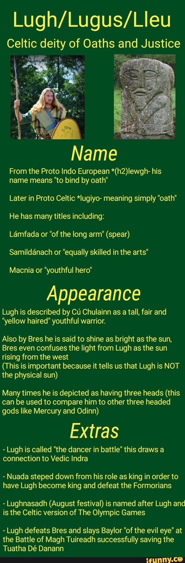 Celtic deity of Oaths and Justice Name From the Proto Indo European his ...