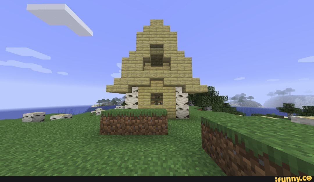 Small Birch House in Minecraft - iFunny