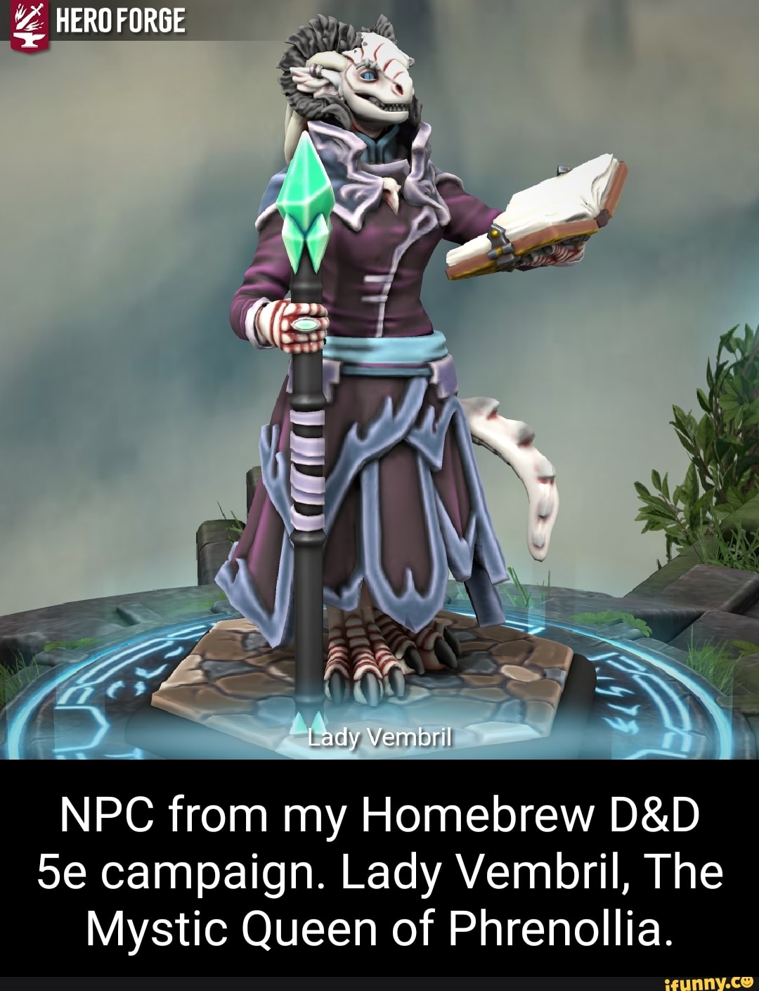 HERO FORGE Lady Vembril NPC from my Homebrew campaign. Lady Vembril ...