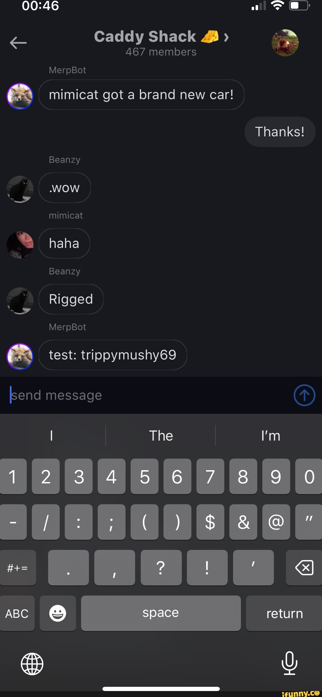 & Caddy Shack " 467 members MerpBot mimicat got a brand new car! Thanks ...