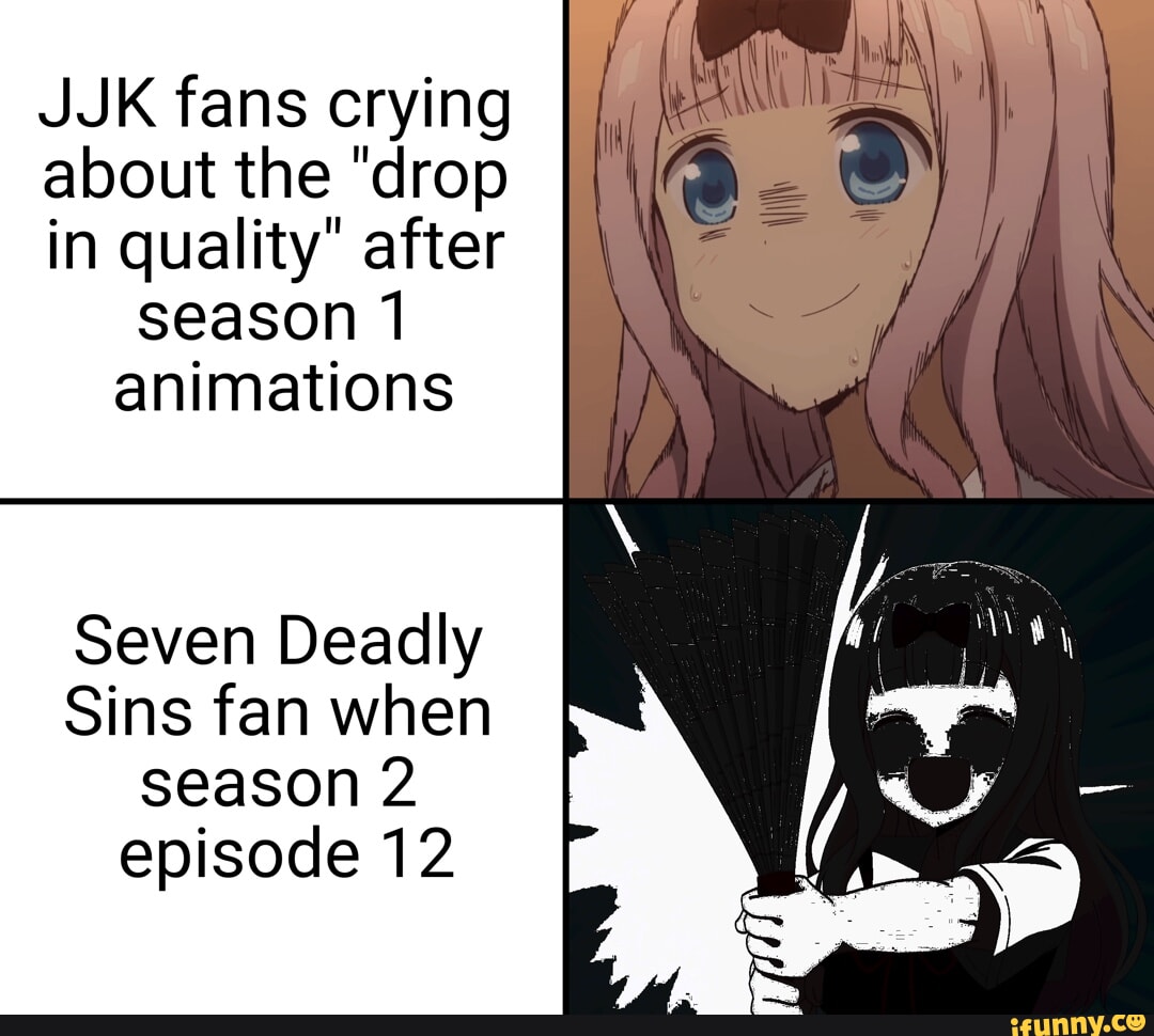 JJK fans crying about the "drop in quality" after season 1 animations ...