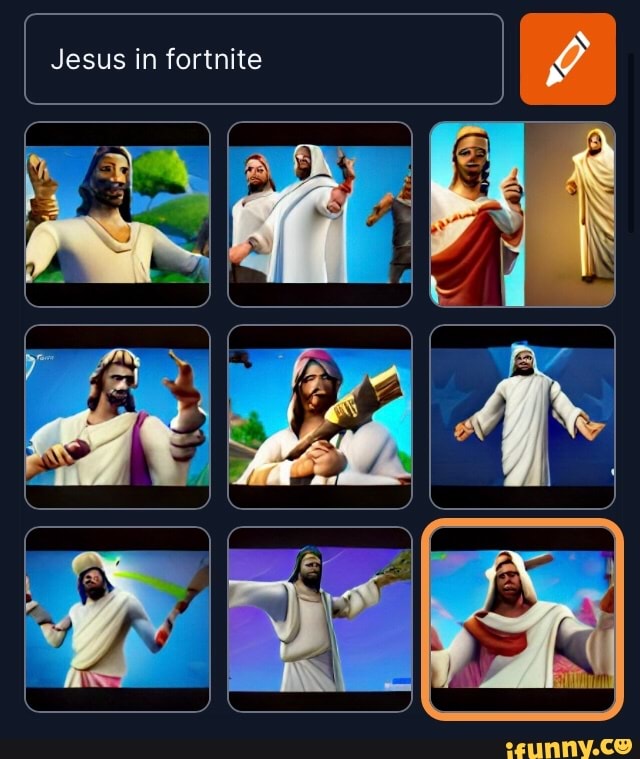 Jesus in fortnite - iFunny