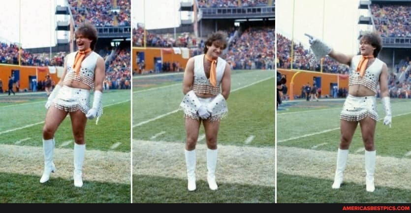 Mork from Ork (aka Robin Williams) dressed as a Denver Broncos ...