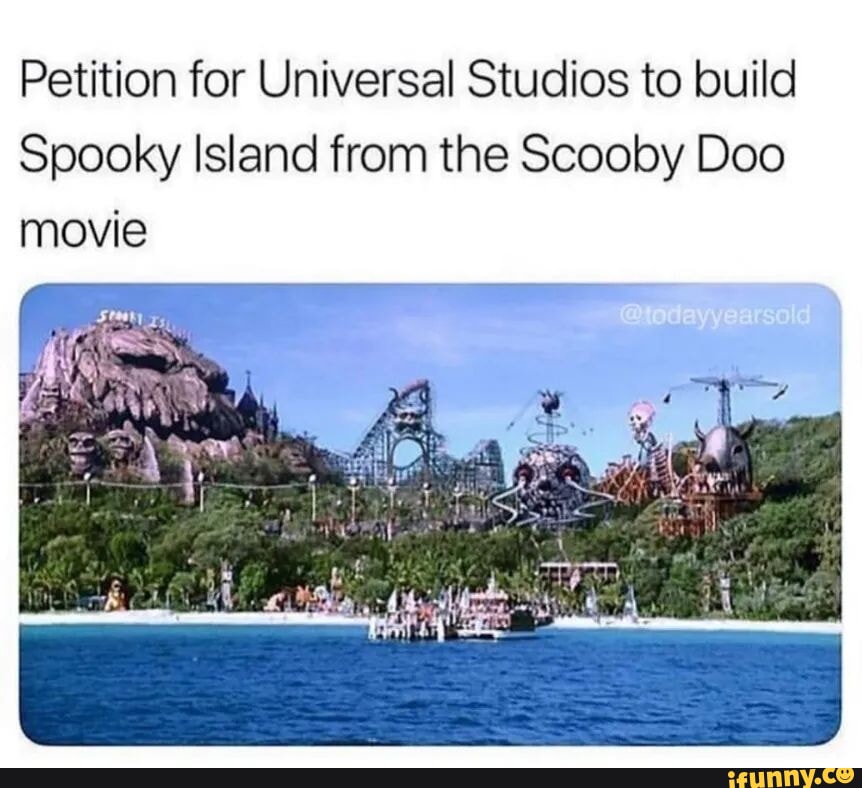 Petition for Universal Studios to build Spooky Island from the Scooby ...