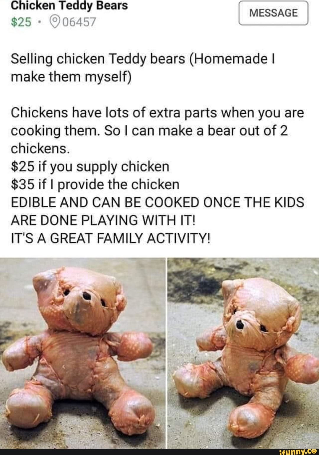 Chicken Teddy Bears 906457 Selling chicken Teddy bears (Homemade I make ...