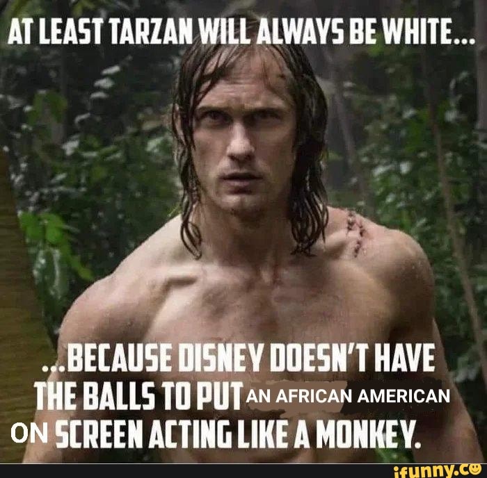 AT LEAST TARZAN WILL ALWAYS BE WHITE... BECAUSE DISNEY DOESN'T HAVE THE ...