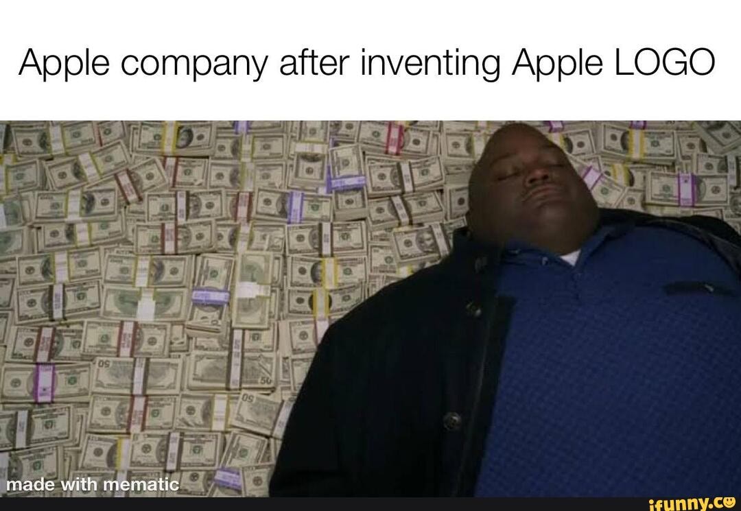 Apple company after inventing Apple LOGO ie oi iat - iFunny