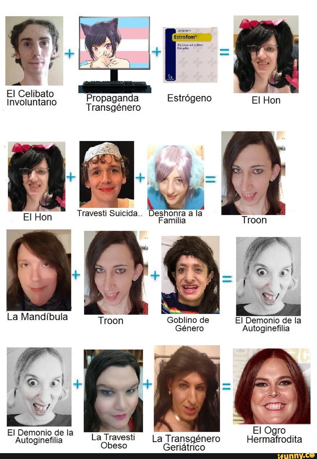 El Celibato Propaganda Estrógeno El Hon Involuntario Transgénero El Hon ...