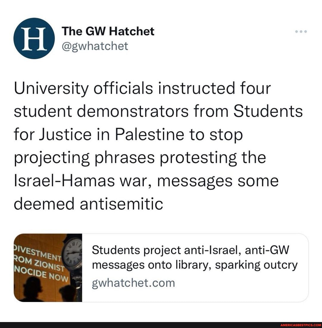 “A group of students sparked outcry Tuesday night after they projected ...