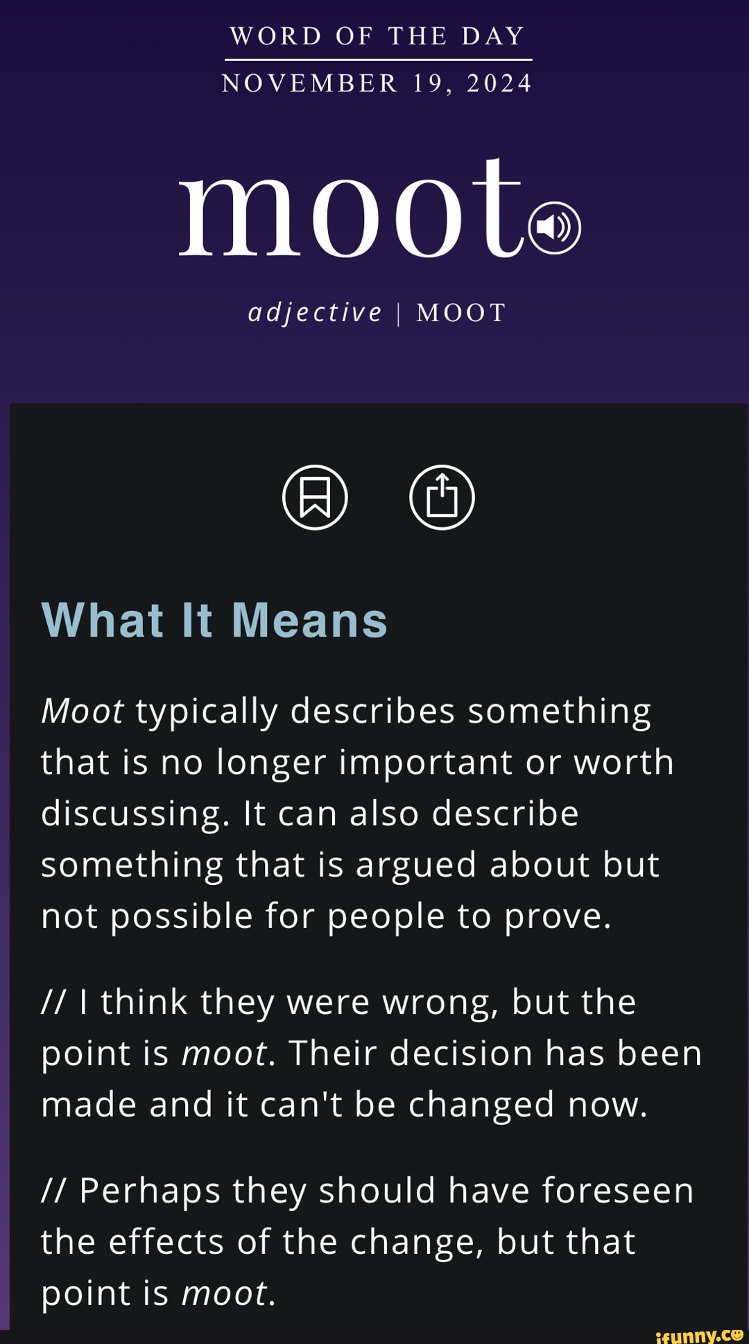 The Word Moot