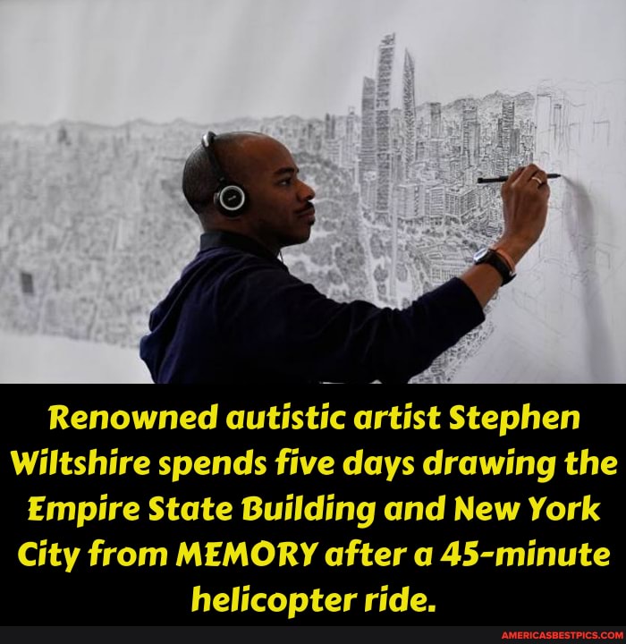 Renowned autistic artist Stephen Wiltshire spends five days drawing the ...